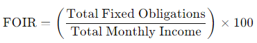 What is FOIR? Understanding the FOIR Calculation Formula